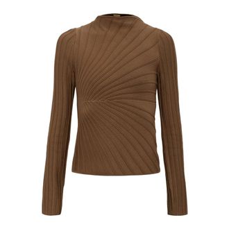Cult Gaia Top Paulette - Femme - Pulls - Brun - Taille: 36 FR