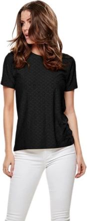 Jacqueline de Yong Cathinka S/S Tag Top - - Tops - Damen - Schwarzk - S