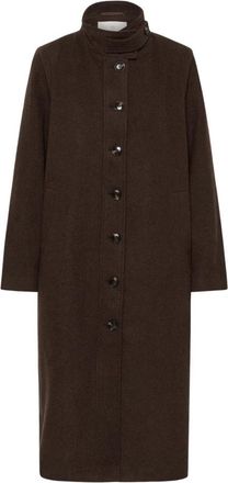Kaffe KCmachel Wildleder Mantel - - Coats - Damen - Braun - S