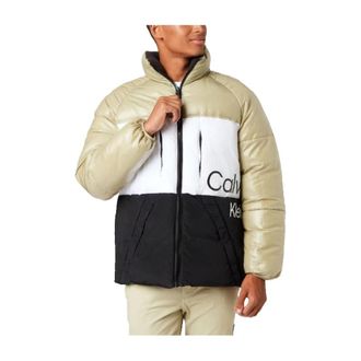 Calvin Klein Colorblock Puffer Jacket - - Jackets - Herren - Wei&szlig; - L