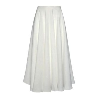 Lardini Femme, Jupes, Blanc, Taille: 44 FR Jupe Midi