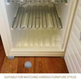 OSALADI 4 St&uuml;ck rutschfeste Gummif&uuml;&szlig;e M&ouml;belgleiter Anti Rutsch Bodenschoner f&uuml;r Stuhl und Tischbeine H&ouml;henverstellbare M&ouml;belunterlage f&uuml;r K&uuml;hlschrank und Wasc