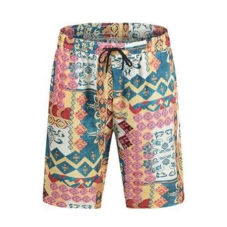 Generic Pantalons courts pour hommes mode &eacute;t&eacute; hommes shorts imprim&eacute;s cinq pantalons pantalons de plage lacets r&eacute;glables amples style de vacances d&eacute;contract&eacute;, 