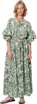 Twinset Femme, Robes, Vert, Taille: 36 FR Maxi Dress St.Palm 10599