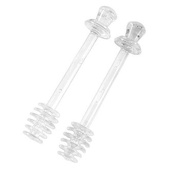 Generico Honey Dipper Stick - 2 x Honey Stirrer, Kitchen Tools Clear Stir Wand for Collecting Distribuing Syrup Pot Jar Containers Jam Beverage