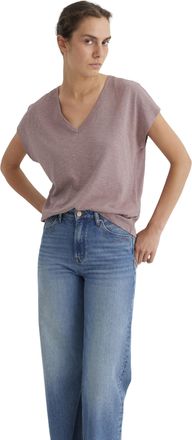 Mavi Damen Short Sleeve Basic T-Shirt, Twilight Mauve, S