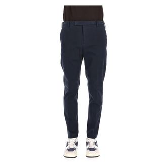 Pantaloni Torino Blaue Baumwollhose Slim Fit - - Trousers - Herren - Blau - L