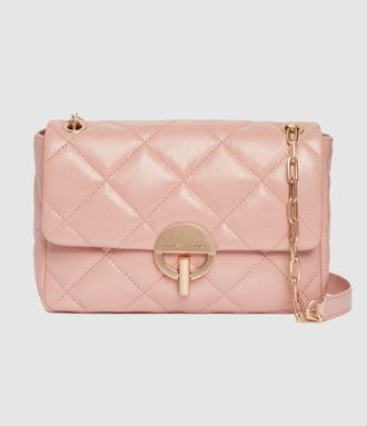 Vanessa Bruno Grand Sac Moon Cuir Verni Poudre