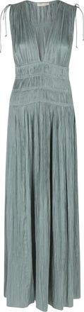 Ulla Johnson Femme, Robes, Vert, Taille: 40 FR Tasneem Deep V Gown
