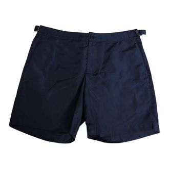 Dolce & Gabbana Homme, Maillots de bain, Bleu, Taille: M Shorts de Bain Bleu Marine avec Boucle Logo