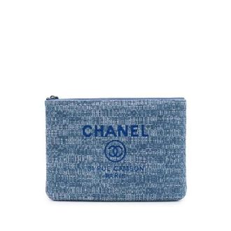 Chanel Pre-owned Deauville O Case - Femme - Pre-owned - Bleu - Taille: ONE Size