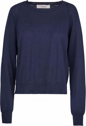 Jucca Femme, Pulls, Bleu, Taille: 42 FR Tricot ras du cou