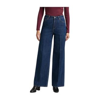 Lee Femme, Jeans, Bleu, Taille: W30 Wide Jeans