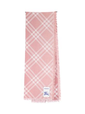 Burberry Wool And Silk Scarf Check