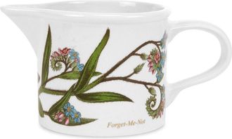 Portmeirion Botanic Garden Milchk&auml;nnchen in Trommelform, 200 ml, kleiner Servierkrug mit floralem Design, hergestellt in England aus feinem Steingut, sp&uuml;lmaschine