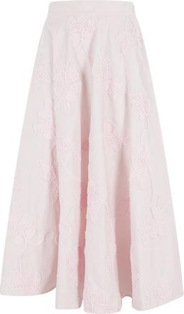 Rotate Rotate Birger Christensen, Femme, Jupes, Rose, Taille: 36 FR Flower Maxi Skirt