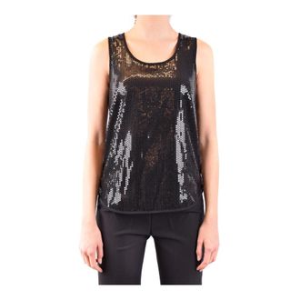 P.A.R.O.S.H. &Auml;rmelloses Top - - Tops - Damen - Schwarzk - XS