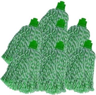 MSV 24 St&uuml;ck Ersatz-Mopp aus Mikrofaser, Gr&uuml;n