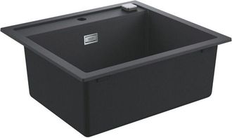 GROHE Abw&auml;schen - Kompositsp&uuml;le K700, Ablaufgarnitur mit Exzenterbedienung, 56x51 cm, schwarz Granit 31651AP0 - Grohe