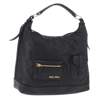 Miu Miu Sac port&eacute; &eacute;paule doccasion - Femme - Pre-owned - Noir - Taille: ONE Size