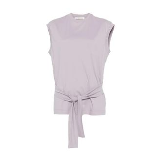 Tela &Auml;rmelloses Boxy T-Shirt - - Tops - Damen - Lila - XS