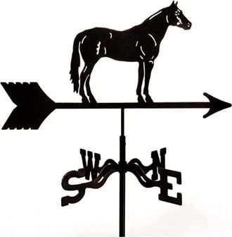 Generic Wetterfahne Aus Metall, Windanzeiger, Windmessger&auml;T f&uuml;R Den Au&szlig;Enbereich, Bauernhaus, Scheune, Schuppen, Terrasse, Garten(N)