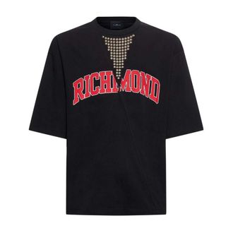 John Richmond Graphic Print T-shirt - - Tops - Herren - Schwarzk - S