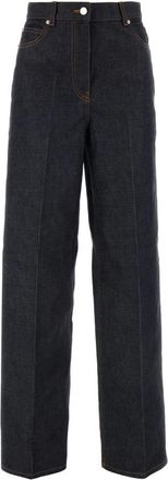Ferragamo Femme, Jeans, Bleu, Taille: 36 FR Jeans Droits