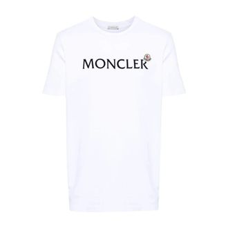 Moncler Kurzarm T-Shirt f&uuml;r M&auml;nner - - Tops - Herren - Wei&szlig; - XL