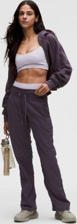 lululemon Dance Studio Hose mit mittelhohem Bund Volle L&auml;nge f&uuml;r Frauen - Gr&ouml;&szlig;e 10 in Atmospheric Purple