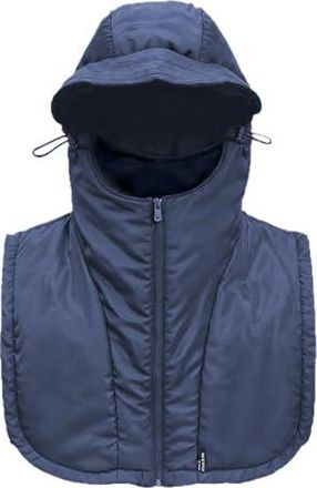 Generic Chapeau de cyclisme dhiver - Couvre-chef chaud avec couvre-visage, casquette thermique coupe-vent, tissu isolant respirant, &eacute;quipement dext&eacute;rieur conf