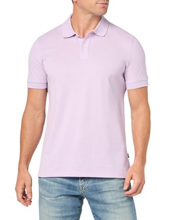 BOSS Herren Regular Fit Poloshirt, Lavendel-Creme, Klein