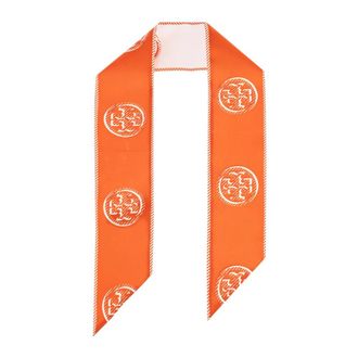 Tory Burch Monogramm Wendeseide Krawatte mit Logo - - Accessories - Damen - Orange - ONE SIZE