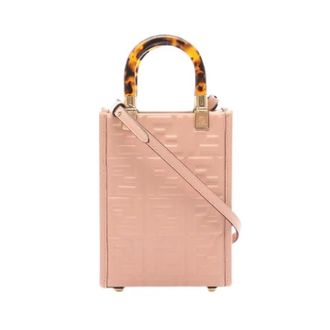 Fendi Pre-owned Sunshine Shopper Leather 2way Handbag - - Pre-owned - Damen - Rosa - ONE SIZE