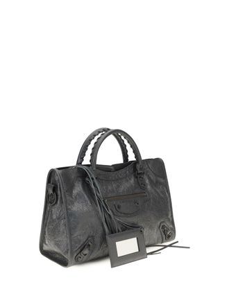 Balenciaga Womens Le City Medium Handbag Volcanic Rock Handbags Hand Bags