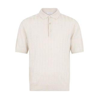 Boglioli Polo-Pullover aus Leinen und Baumwolle - - Knitwear - Herren - Beige - 2XL