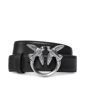 Pinko Love Birds Lederg&uuml;rtel - - Accessories - Damen - Schwarzk - M