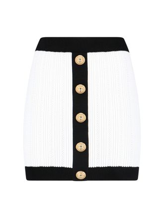 Balmain Viscose Blend Mini Skirt