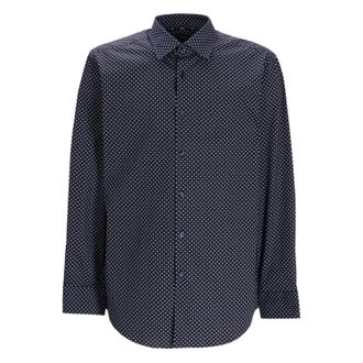 HUGO BOSS Hemd f&uuml;r Herren, Regul&auml;r, Lang&auml;rmlig (Dunkelblau)