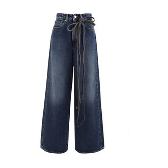 Cycle Big Low Super Wide Leg Low Waist Jeans - - Jeans - Damen - Blau - W29