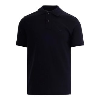 Emporio Armani Homme, Tops, Bleu, Taille: XL Polo en jersey avec col logo