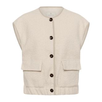 Kaffe Weste - - Jackets - Damen - Beige - L