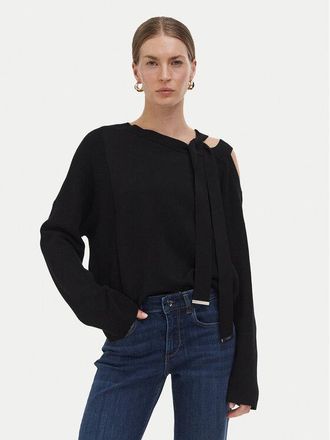 Liu Jo Pullover WF6396 MS99E Schwarz Relaxed Fit