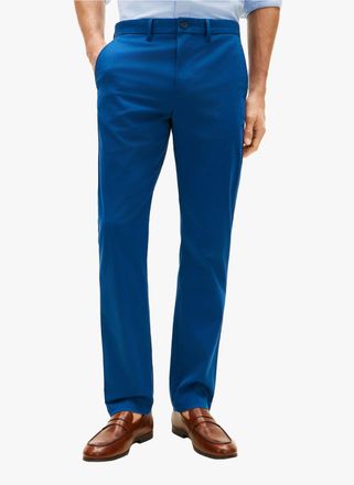 Tommy Hilfiger Pantalon droit en coton m&eacute;lang&eacute;