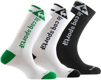 Kindy Lot de 3 paires de mi-chaussettes - couleur - Blanc Vert Noir - Pointure - 39-42