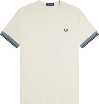 Fred Perry Homme, Tops, Beige, Taille: M T-Chemises