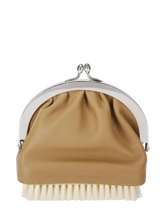 Niccol&ograve; Pasqualetti Portemonnaie - Artisanal Leather Coin Purse With Horsehair Bristl - Gr. unisize - in Braun - f&uuml;r Damen