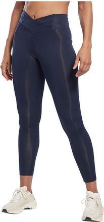 Reebok Damen Workout Ready Basic High Rise Leggings, Vector Navy, L Kurz