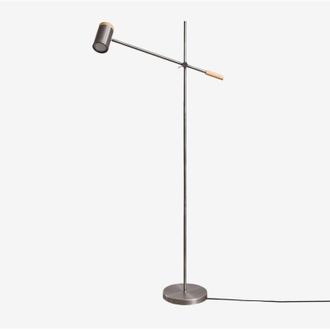 Sklum Lampe sur pied Amarante Sklum Gris Chrom&eacute;