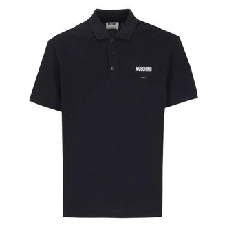 Moschino Baumwoll-Polohemd - - Tops - Herren - Schwarzk - M